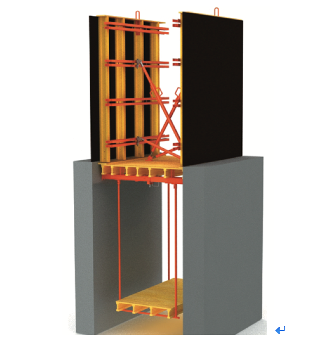 Telescopic Shaft Platform System - Buy Shaft platform system, Core wall ...