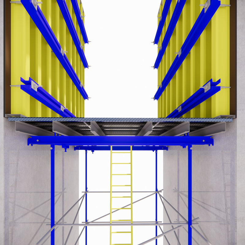 Telescopic Shaft Platform System - Buy Shaft platform system, Core wall ...